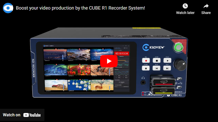 Boost your video production by the CUBE R1 Recorder System ...