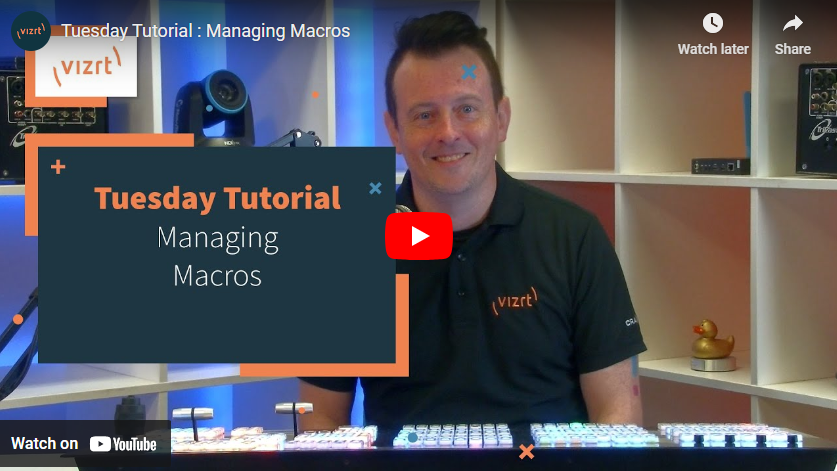 Vizrt Tuesday Tutorial : Managing Macros – BROADFIELD NEWS