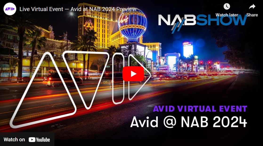 Avid at NAB 2024 Preview – BROADFIELD NEWS