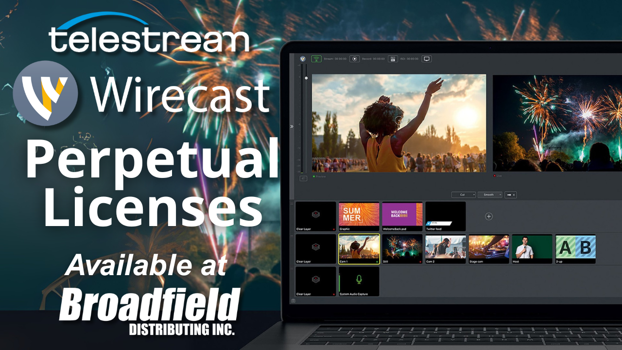 Telestream Wirecast Perpetual Licenses – BROADFIELD NEWS